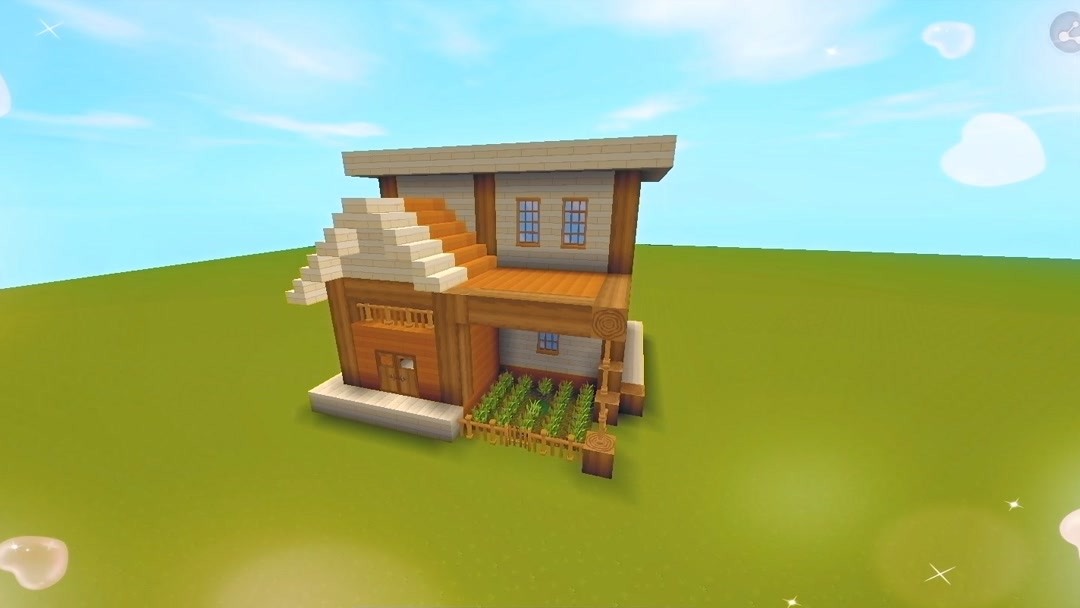 迷你世界:“生存木屋”制作教程!不用解锁东西就能制作的木屋!