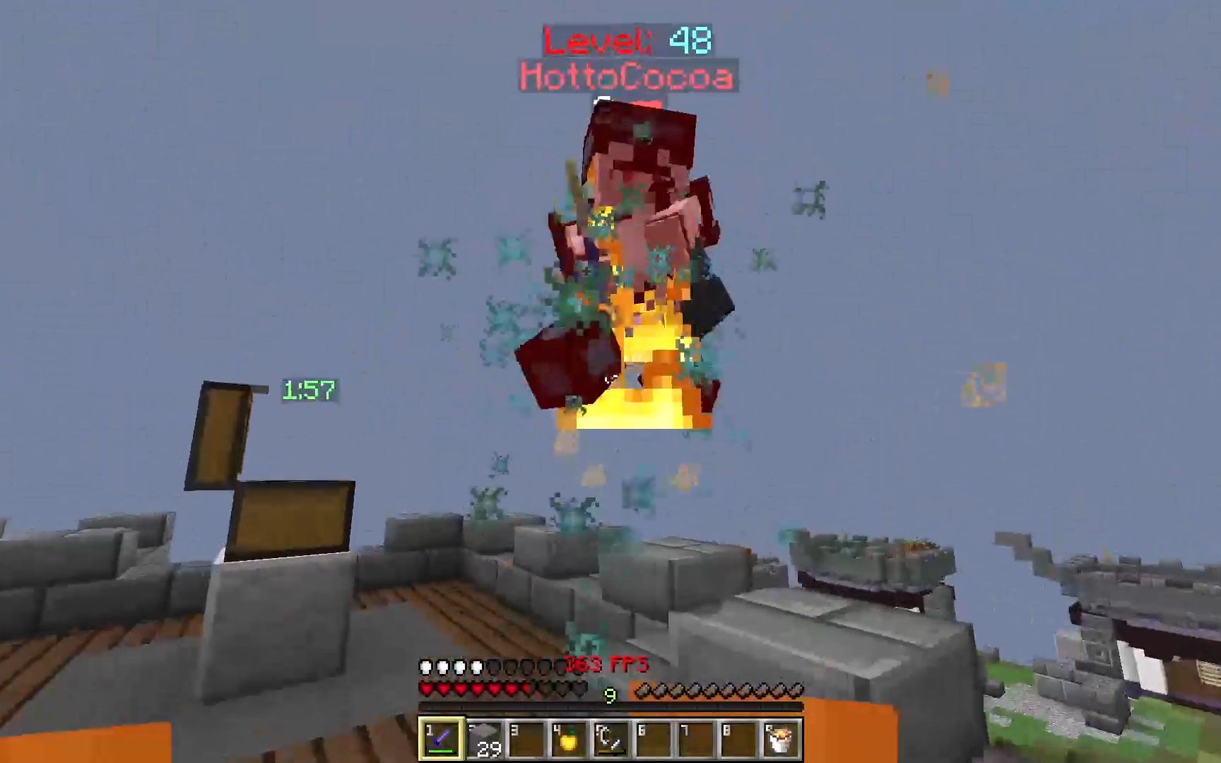 我的世界skywars+超舒服键盘鼠标声+好看的材质包