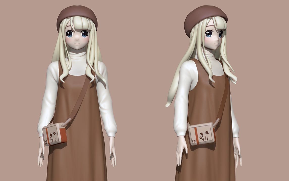 一般人不敢讲的二次元角色建模!零基础小白怎么学人体建模?人体骨架/...