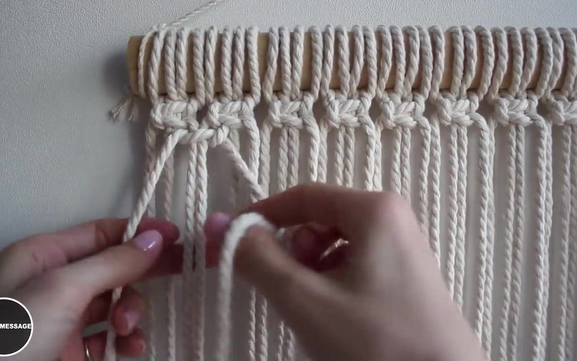视频教程 | 只用简单的平结,就能编织波西米亚风家居装饰美物