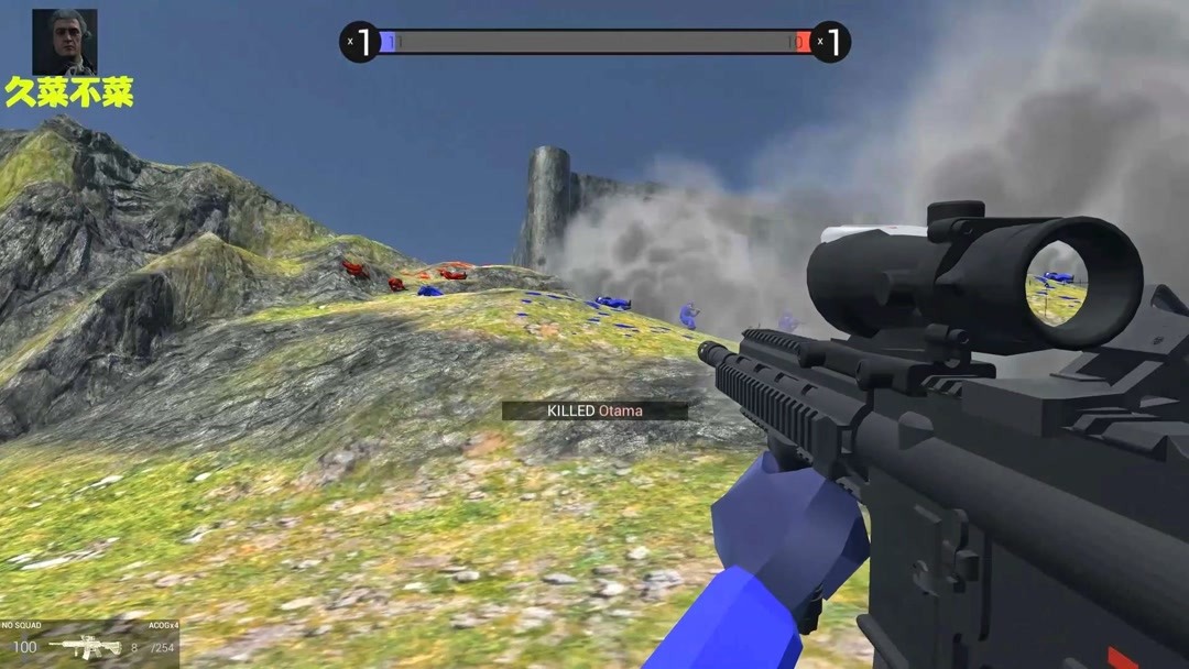 战地模拟器:满配的HK416不愧是吃鸡神器,一枪一个敌人