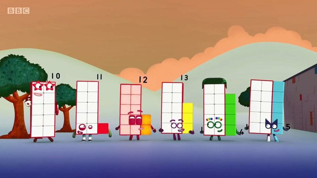 数字积木 早教动画:数字们都把已经把标志捡起来了 他们对了吗?