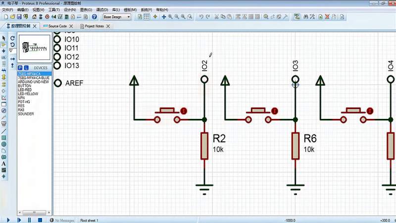 用按键,蜂鸣器配合arduino制作一个电子琴
