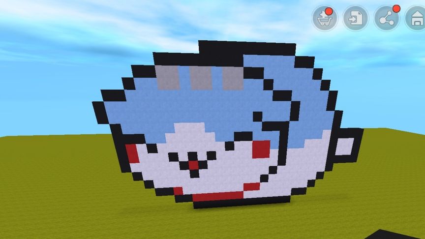 迷你世界起司猫1像素画制作教程
