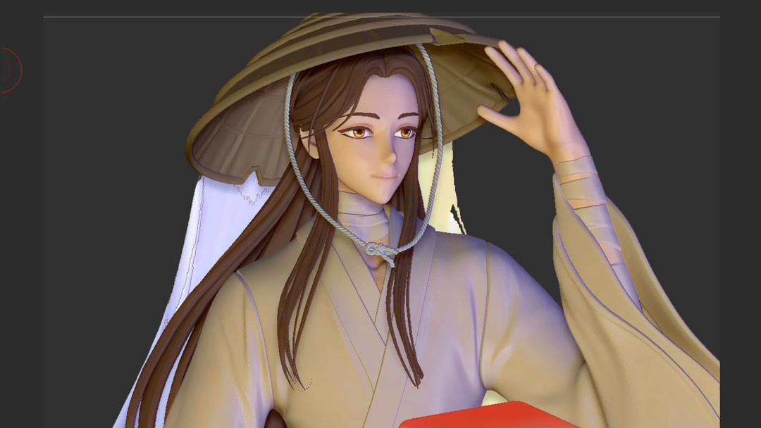 去绘梦动画应聘建模师,面试官竟然要我做个3D的【天官赐福】谢伶!