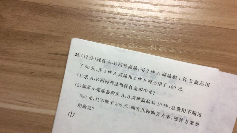 二元一次方程组与不等式综合题