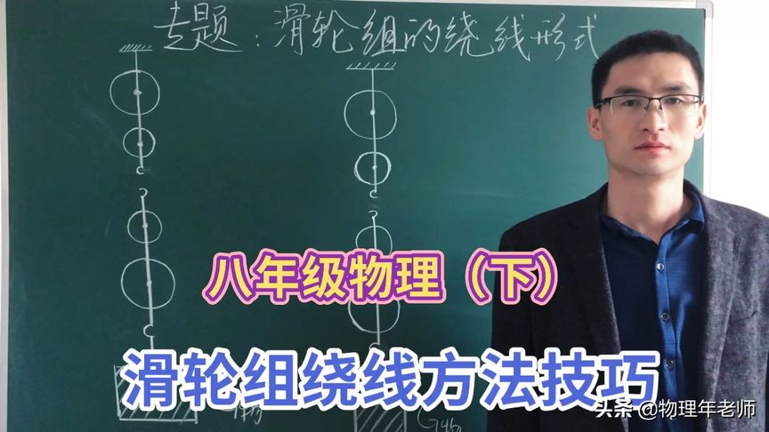 滑轮组绕线记住技巧竟然这么简单