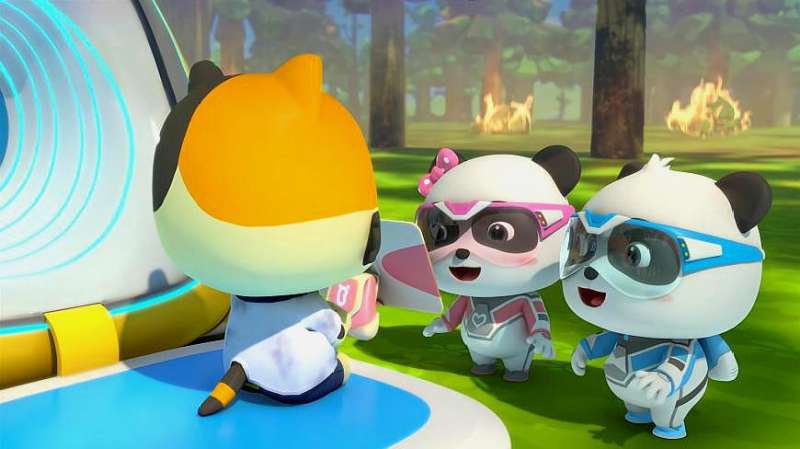 宝宝巴士救援队出动—秋季天干物燥,小猫家在森林野餐遭遇火灾