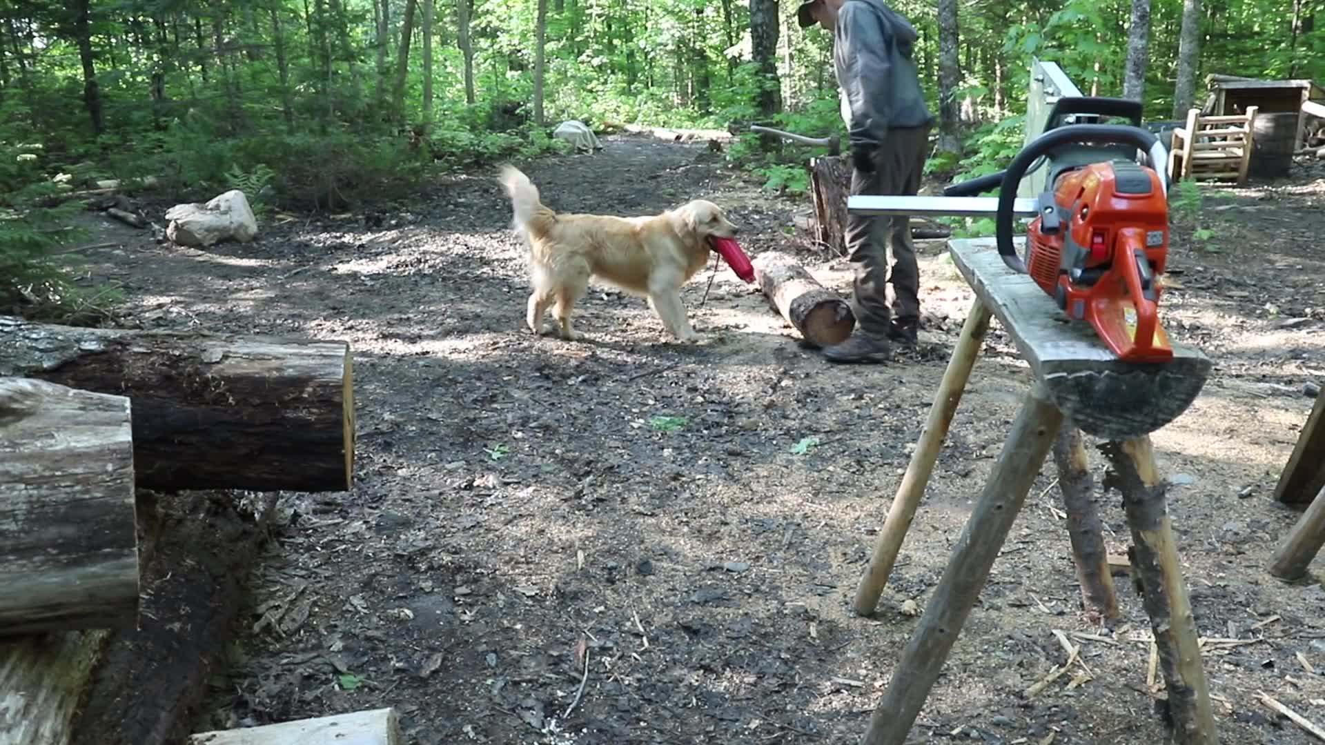 【原始木屋】137. 制作和安装原始木架 DIY_ Make and Install Floating ...