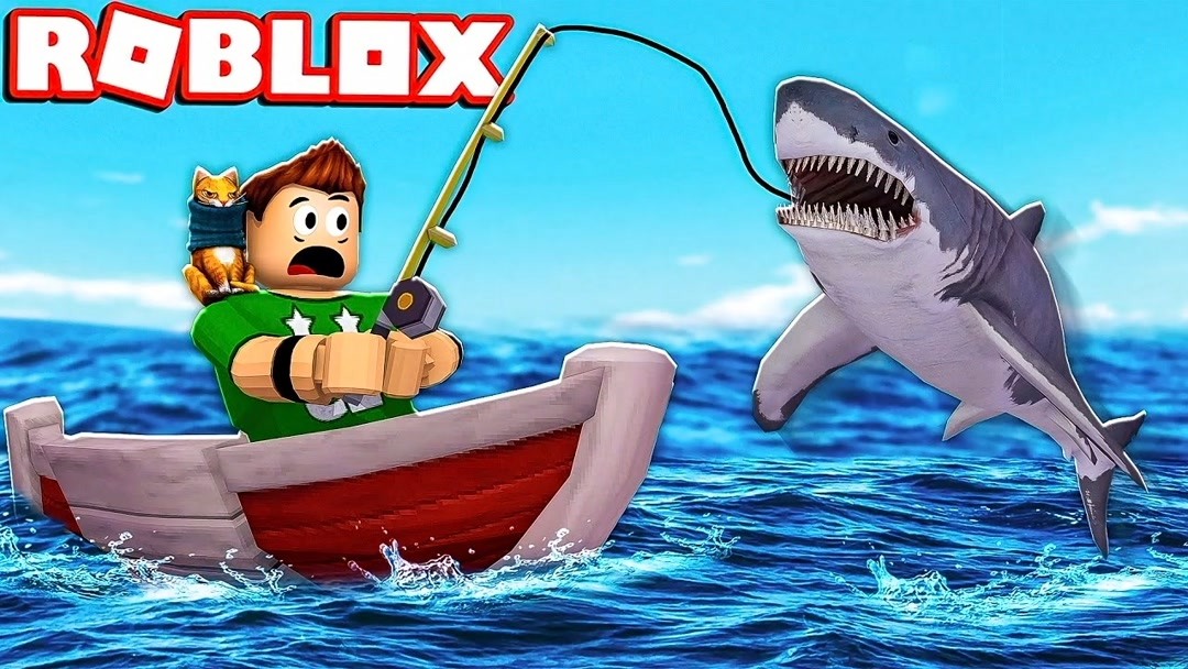 Roblox钓鱼模拟器:猎杀巨型鲨鱼!岩浆竟然也能钓鱼?小格解说