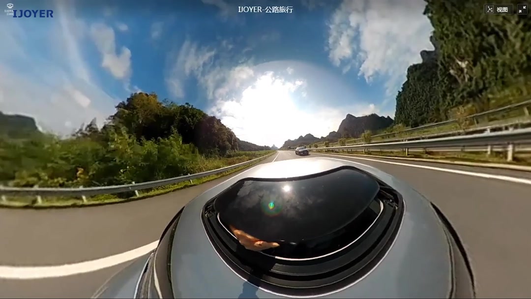 行车记录仪MIX全景相机,VR全景展示不一样的行车视频