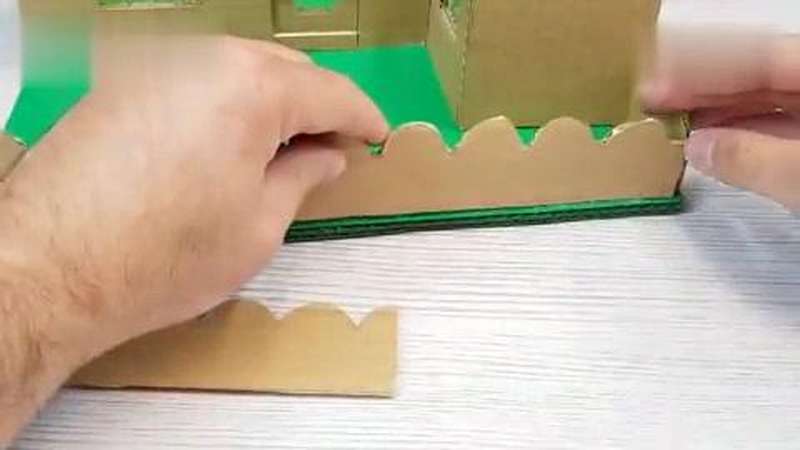 创意手工DIY,教你如何用硬纸板制作一个漂亮的小房子!