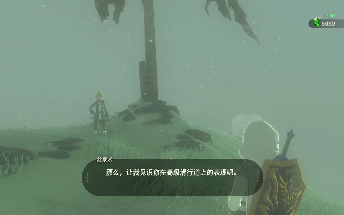 塞尔达旷野之息 雪山盾滑不飞