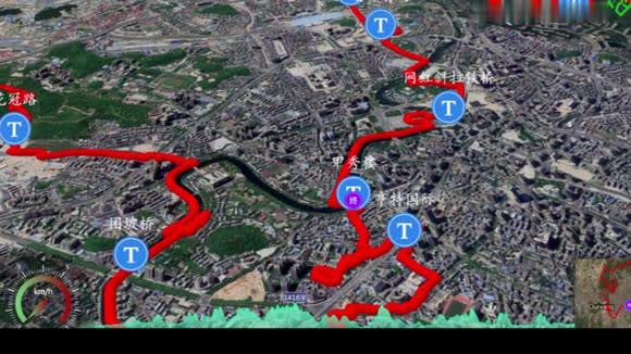 中环越野线GPS轨迹3D动画UTGY2020