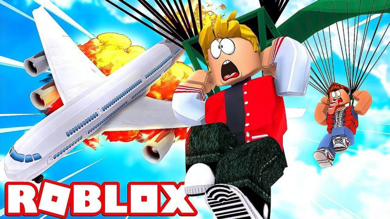 Roblox空难生存模拟器:飞机引擎爆炸了!惊险跳伞逃生!小格解说