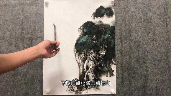 十分钟教您学会泼墨山水画,方法简单,画法灵活多变