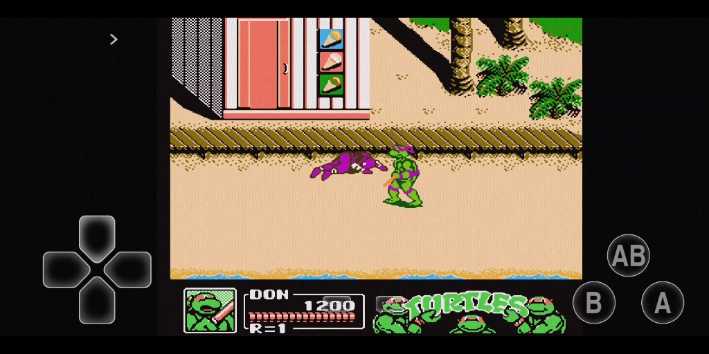 安卓fc模拟器测试游戏(忍者神龟3)