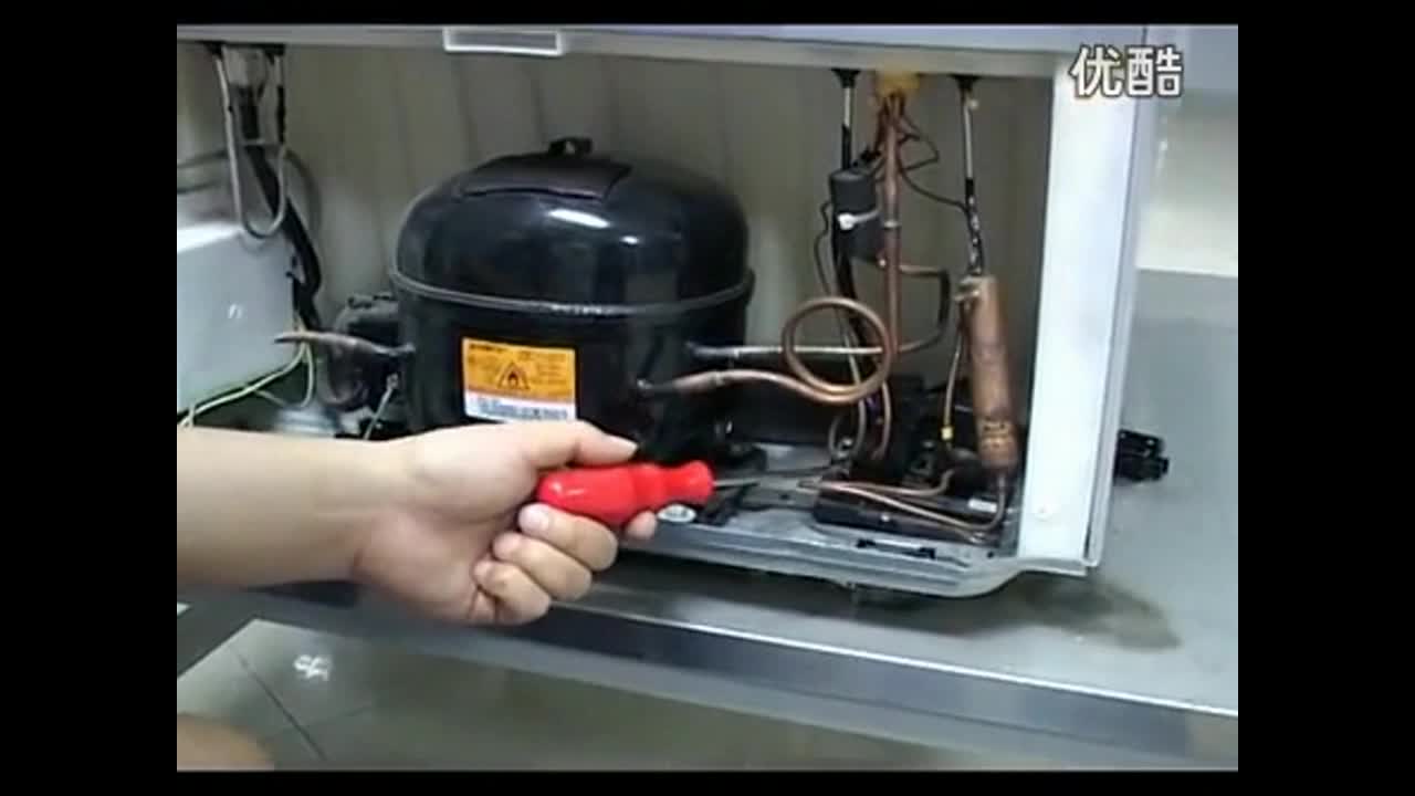 冰箱电磁阀维修视频-冰箱电磁阀线圈更换方法.