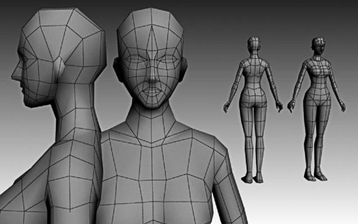 【max精品】如何从零开始搭建女人体?人物建模零基础教学讲解