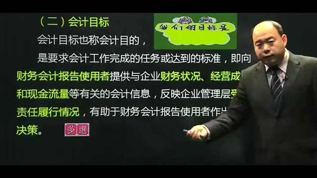 会计基础视频——第01讲0会计的概念与目标