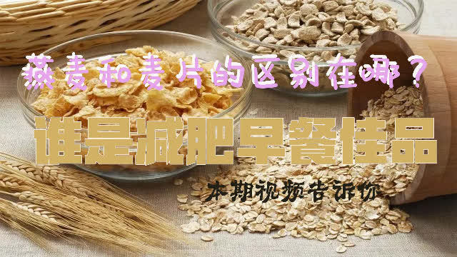 燕麦和麦片的区别在哪?哪个才是减肥早餐佳品,常吃降低血脂