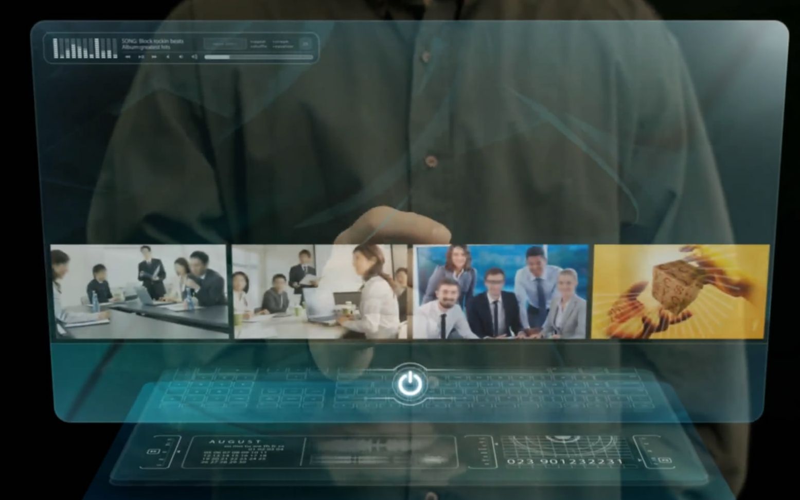 ...感手指触控3D全息投影企业商务宣传片图文展示视频ae模板ae特效 ...