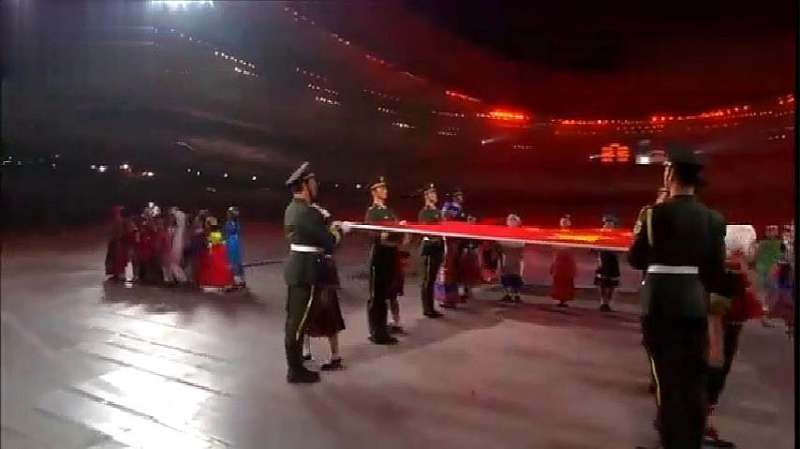 重温经典!国人的骄傲,2008北京奥运会开幕式升旗仪式,感动