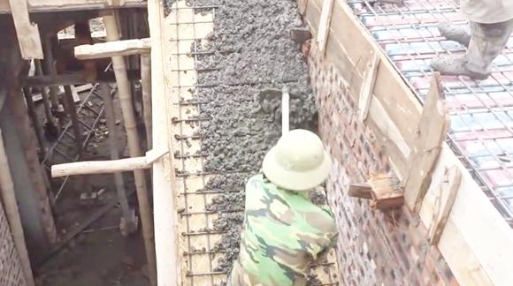 房屋楼梯混凝土浇筑,说老实话,估计很多人都没见过