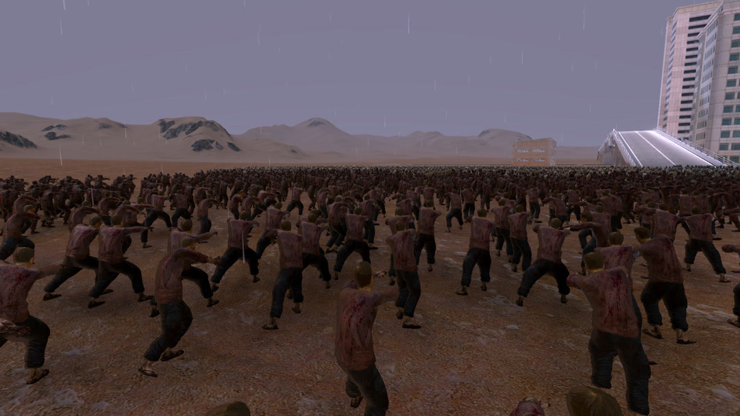 史诗战争模拟器游戏 1万士兵对战1万僵尸 这场面太激烈了