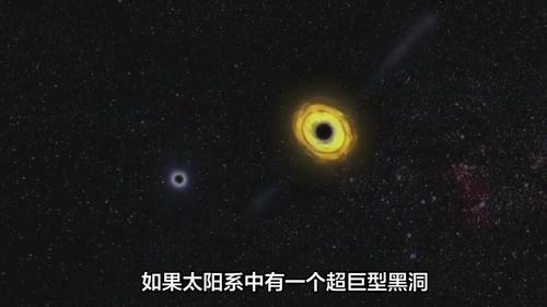 如果太阳系中有一个超巨型黑洞会形成什么呢探索宇宙