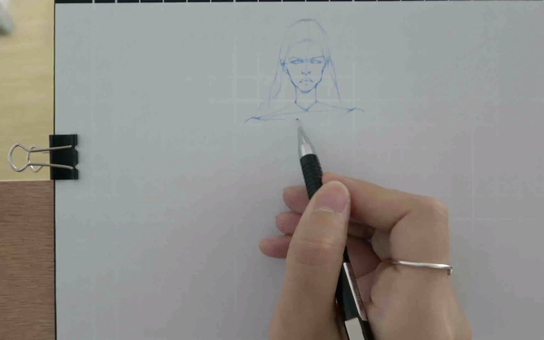 服装设计考研手绘教程(二)线条与褶皱练习(自言自语学姐主讲)