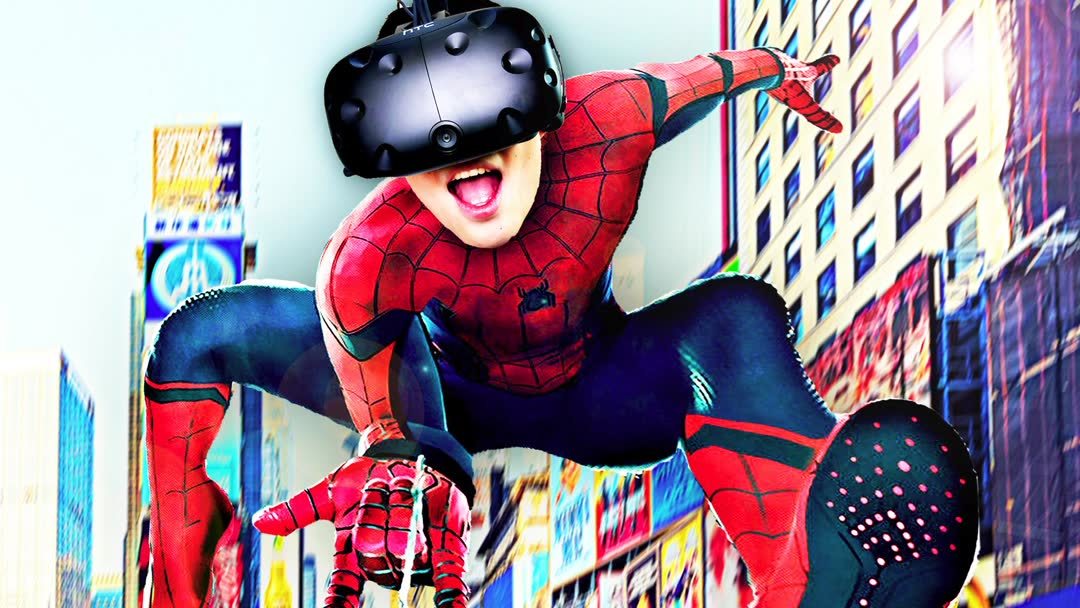 屌德斯解说 VR蜘蛛侠模拟器 变身漫威超级英雄实验各种高科技装备帅...