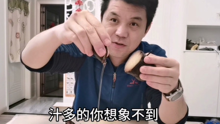 东北特产冻梨,切开以后没想到是这样,让你100%纯果汁一次喝个够