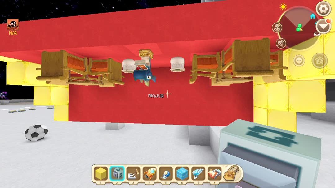 迷你世界:太空制作会倒立的房子,克服太空重力!倒立房子教学