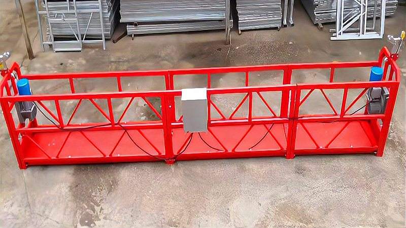 工地实景#电动吊篮使用示范