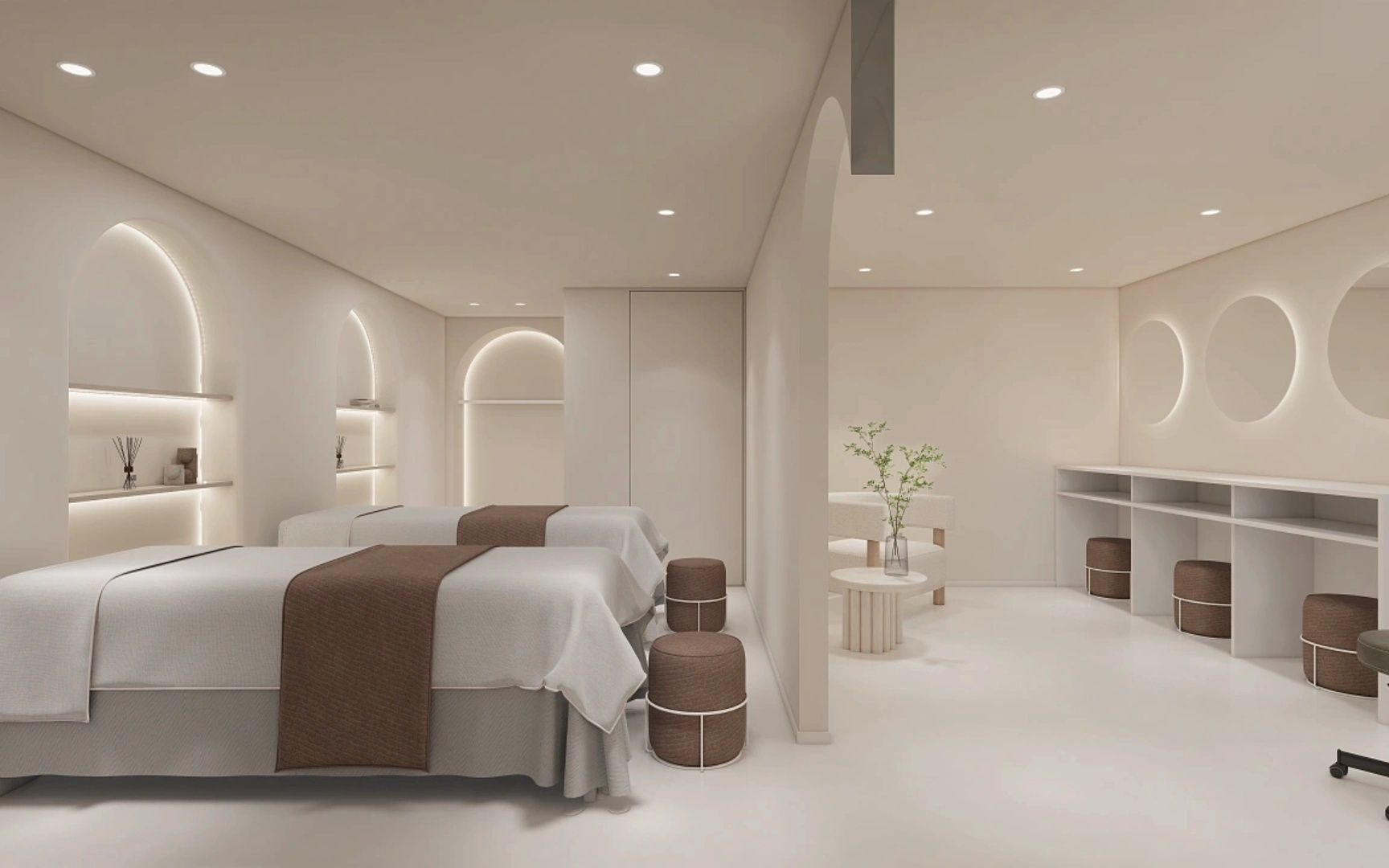 杭州美容院极简装修设计