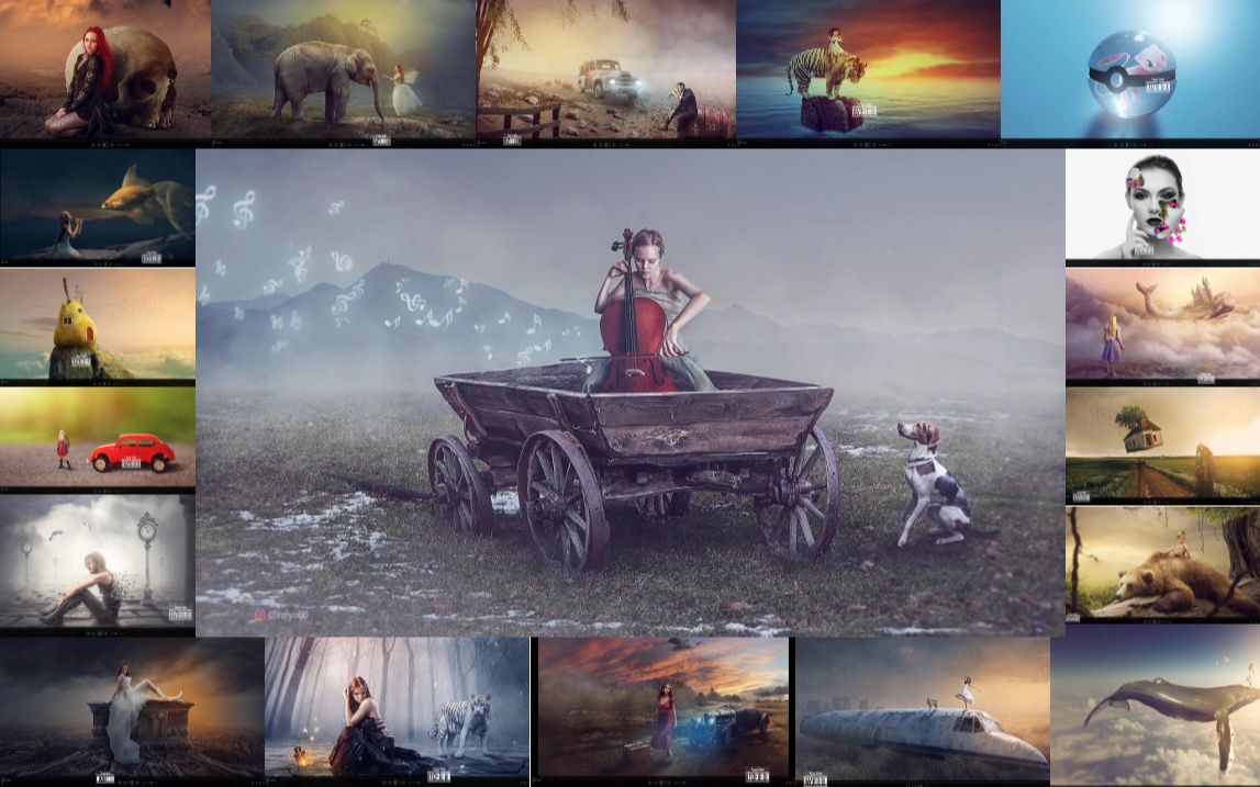 【PS教程】100个国外PS合成案例合集,开阔下自己的设计眼光