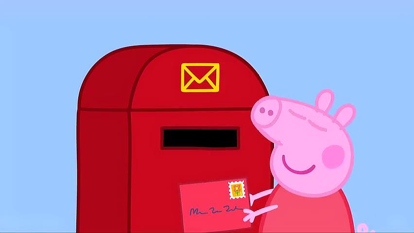 少儿动漫:佩奇刚把信放进邮筒里,邮递员就来了