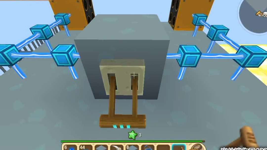 半仙迷你世界:一个方块生存03期,撸怪太麻烦,搞一个自动撸怪机