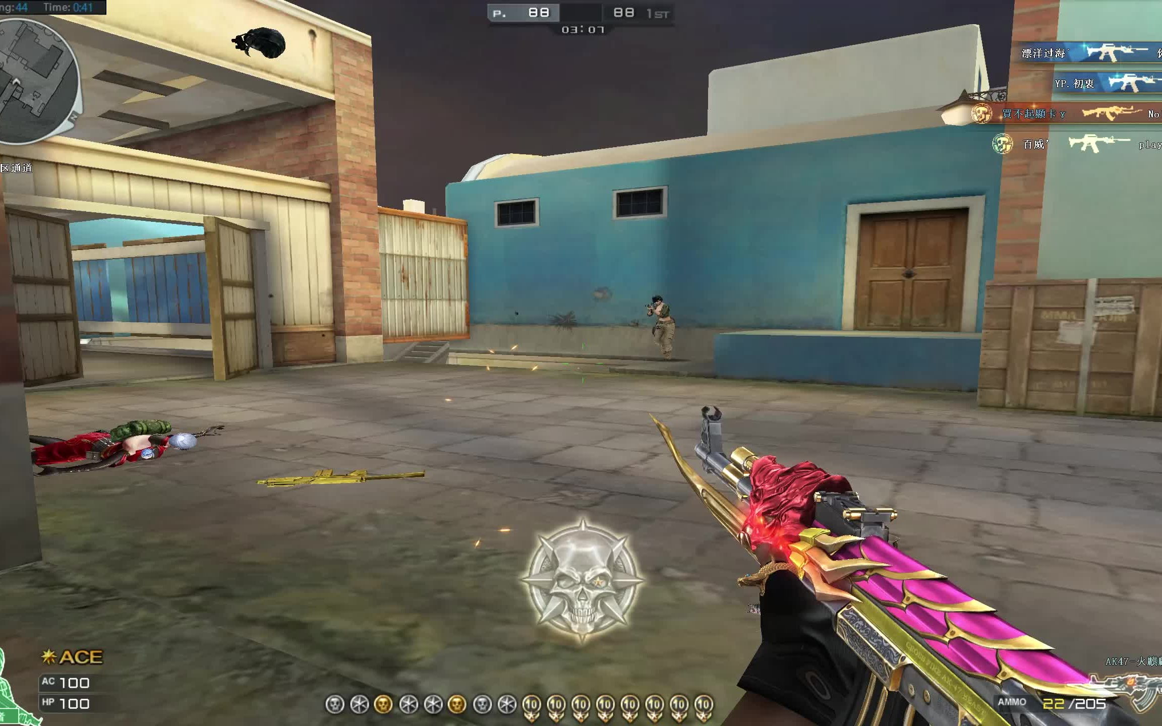 ...750显卡N卡录制 CF穿越火线个人竞技11分钟124杀,体验新增加支持...