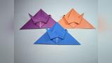 儿童手工折纸书签,一张纸就能折出简单又漂亮的千纸鹤书签