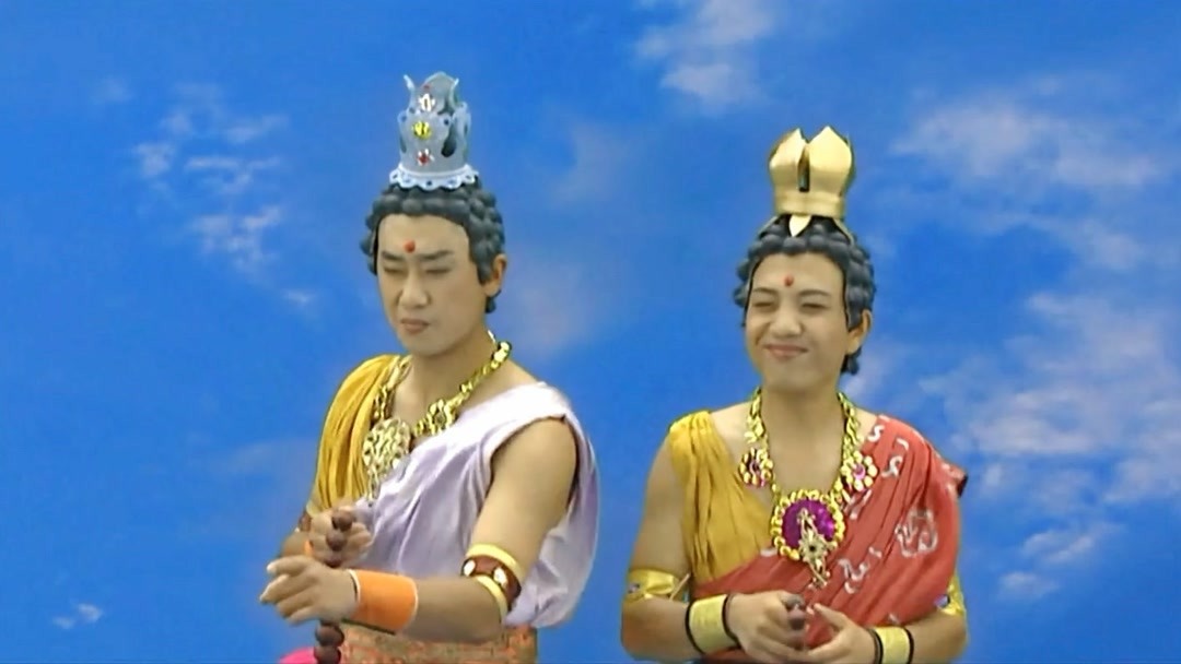 西游记:主人在此休要放肆,文殊普贤下凡降妖,手指一点打回原形