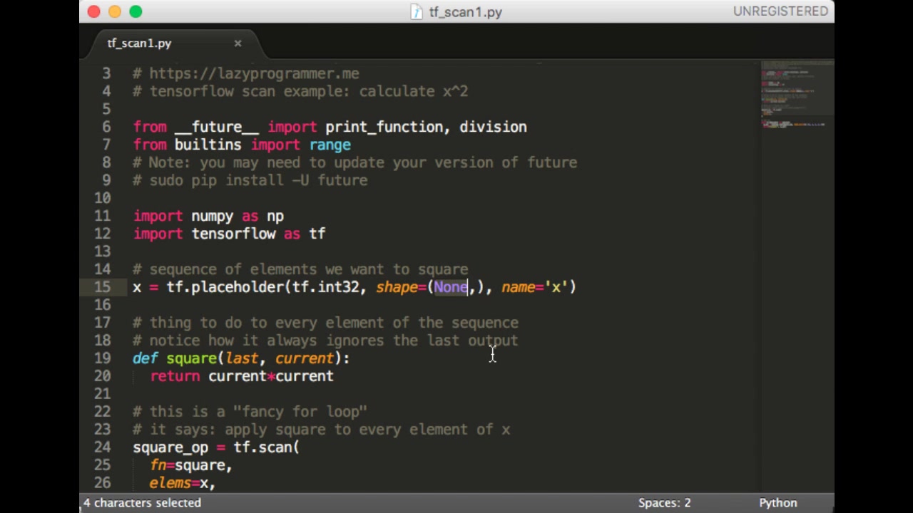 Tensorflow Scan Tutorial