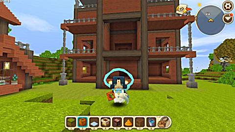 迷你世界生存建筑教学 联机生存木质别墅美观的旋转楼梯制作方法