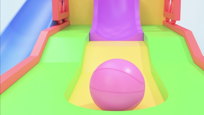 投篮机,认识颜色,益智动画