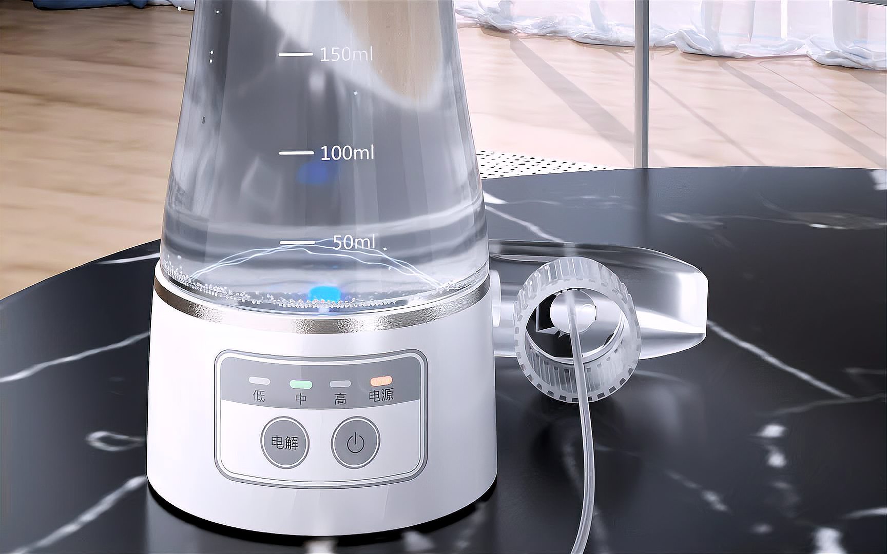 B91X 消毒水制作仪电解过程示意