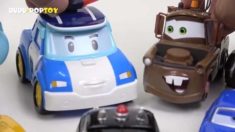 汽车玩具总动员:卡车小车车警车小飞机大合集 汽车玩具故事