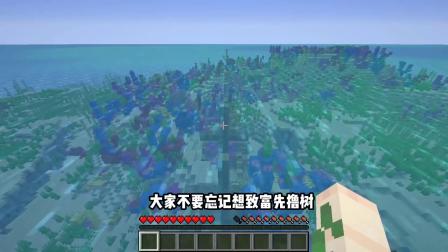 我的世界:mc当海水淹没整个世界该如何生存?