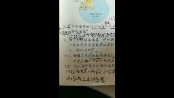 六年级数学扇形统计图典型例题