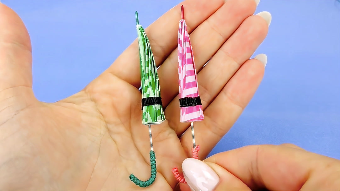 芭比娃娃的雨伞不用买，自己动手做，比买的还好玩！